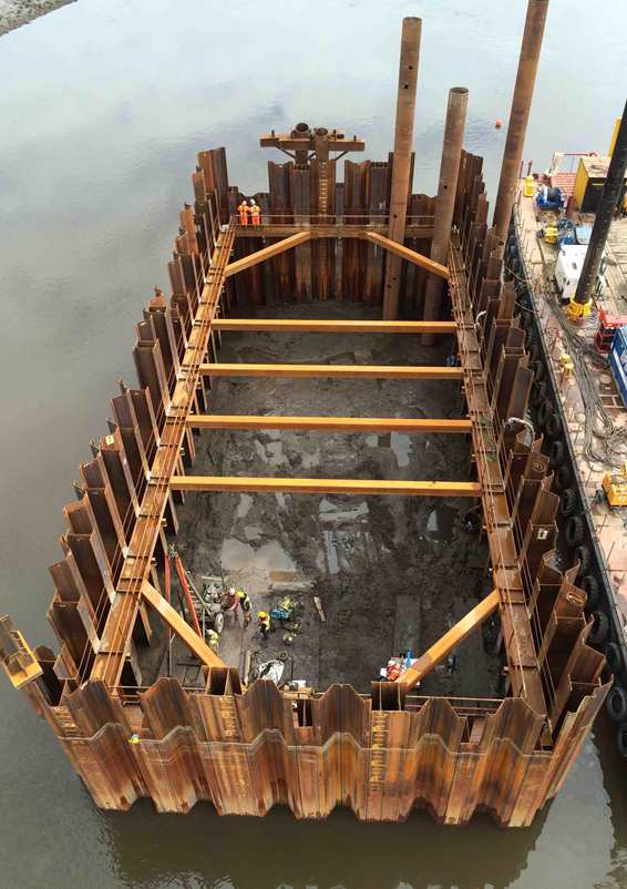 Blog | Modeling Submerged Sheet Pile Cofferdam